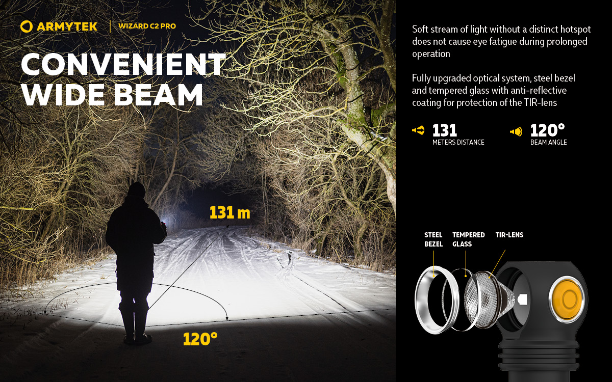 Armytek Wizard C2 Pro Magnet USB - LED Headlamp | Armytek.com